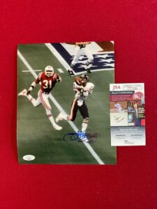 willie gault, autographed" (jsa) 8x10 photo (bears) super bowl xx - autographed nfl photos