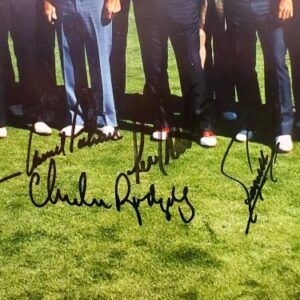 1988 Fred Meyer Classic Tournament Autographed Framed 16x20 Photo With 21 Signatures Including Jack Nicklaus & Payne Stewart JSA #Z99687 - Autographed Golf Photos