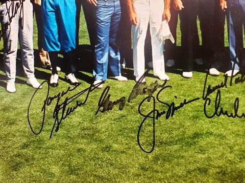 1988 Fred Meyer Classic Tournament Autographed Framed 16x20 Photo With 21 Signatures Including Jack Nicklaus & Payne Stewart JSA #Z99687 - Autographed Golf Photos