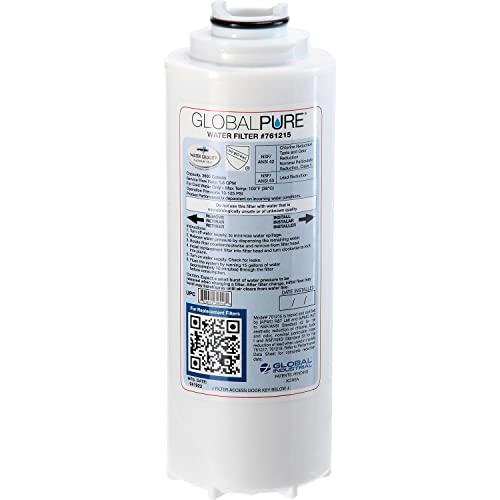 Global Industrial Global Pure Replacement Water Filter 761215, Compatible with Elkay Water Fountain Filters 51300C