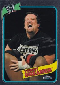 tommy dreamer signed 2008 topps heritage iii chrome wwe card #23 ecw autograph - autographed wrestling cards