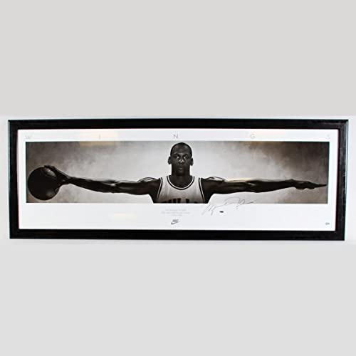 Michael Jordan Signed Poster Wings Display Nike – COA BAS & UDA - Autographed NBA Photos