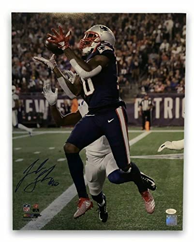 Josh Gordon Signed Autographed 16x20 Photo Tom Brady's 500th TD Pass JSA - Autographed NFL Photos