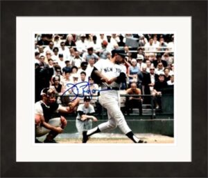 joe pepitone autographed 8x10 photo (new york yankees) #6 matted & framed - autographed mlb photos