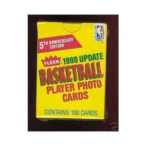 1990-91 fleer basketball complete box set update updated gary payton rookie card - basketball slabbed autographed rookie cards