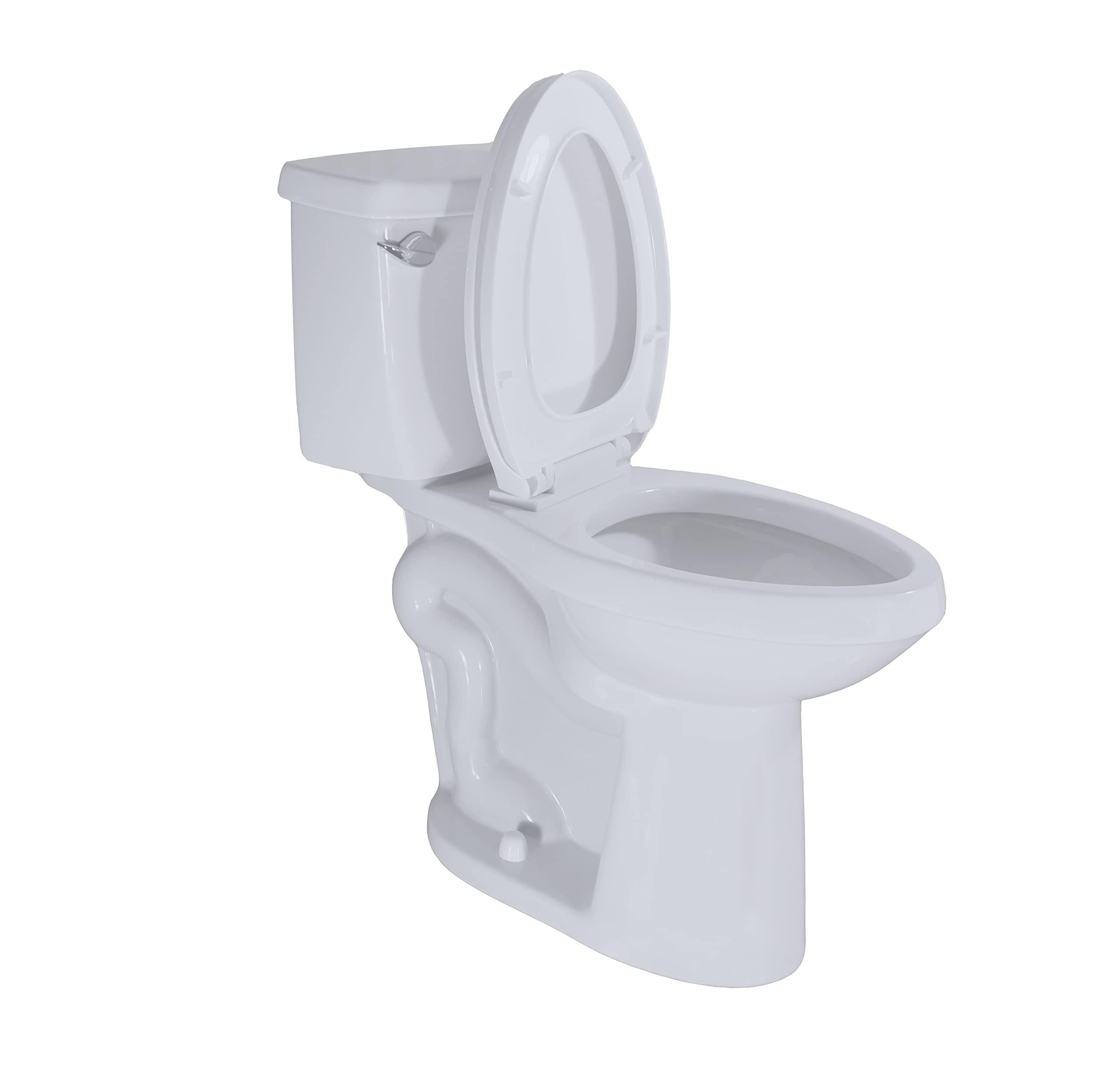 SouNor SN1088 Elongated Two Piece Toilet 1.28 GPF Extra 21" Tall Bowl Comfortable Right Seat Height Soft Closing Seat White