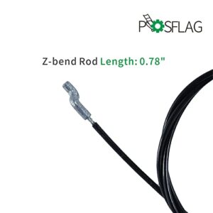 POSFLAG 2 Pack 946-04229B Drive Clutch Cable Replaces 746-04229 Drive Clutch Cable 746-04229, MTD 946-04229, 946 04229B, 746 04229 for Cub Cadet 524SWE, 524WE, 526SWE, 528SWE, 530SWE Snow Throwers