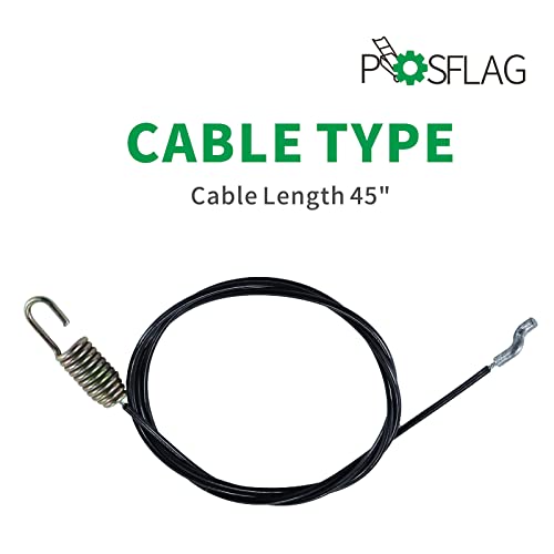 POSFLAG 2 Pack 946-04229B Drive Clutch Cable Replaces 746-04229 Drive Clutch Cable 746-04229, MTD 946-04229, 946 04229B, 746 04229 for Cub Cadet 524SWE, 524WE, 526SWE, 528SWE, 530SWE Snow Throwers