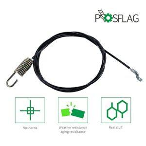 POSFLAG 2 Pack 946-04229B Drive Clutch Cable Replaces 746-04229 Drive Clutch Cable 746-04229, MTD 946-04229, 946 04229B, 746 04229 for Cub Cadet 524SWE, 524WE, 526SWE, 528SWE, 530SWE Snow Throwers