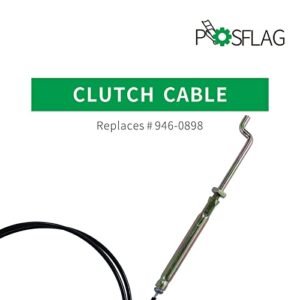 POSFLAG 946-0898 Drive Clutch Cable Replaces MTD 946-0898 Drive Cable 946-0898 Cable, MTD 746-0898 Cable, MTD 746-0898b, 946 0898, MTD Clutch Cable Auger MTD 946-0898, MTD SnowBlower 946-0898