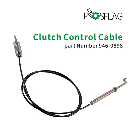 POSFLAG 946-0898 Drive Clutch Cable Replaces MTD 946-0898 Drive Cable 946-0898 Cable, MTD 746-0898 Cable, MTD 746-0898b, 946 0898, MTD Clutch Cable Auger MTD 946-0898, MTD SnowBlower 946-0898