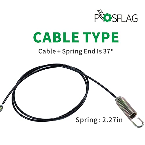 POSFLAG 946-0898 Drive Clutch Cable Replaces MTD 946-0898 Drive Cable 946-0898 Cable, MTD 746-0898 Cable, MTD 746-0898b, 946 0898, MTD Clutch Cable Auger MTD 946-0898, MTD SnowBlower 946-0898