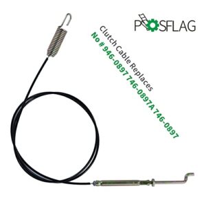 POSFLAG 946-0898 Drive Clutch Cable Replaces MTD 946-0898 Drive Cable 946-0898 Cable, MTD 746-0898 Cable, MTD 746-0898b, 946 0898, MTD Clutch Cable Auger MTD 946-0898, MTD SnowBlower 946-0898