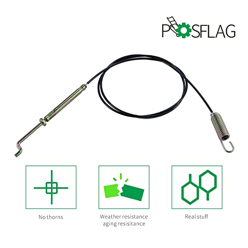 POSFLAG 946-0898 Drive Clutch Cable Replaces MTD 946-0898 Drive Cable 946-0898 Cable, MTD 746-0898 Cable, MTD 746-0898b, 946 0898, MTD Clutch Cable Auger MTD 946-0898, MTD SnowBlower 946-0898