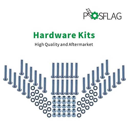 POSFLAG 302565MA Auger Blade with 55323MA Scraper Blade Replaces 302565, 335992MA, 723006, 723675, 55323, 724453 for Murray 5021R, 5021E, HN421, SN421, MN421, 21-Inch Single Stage Snow Throwers