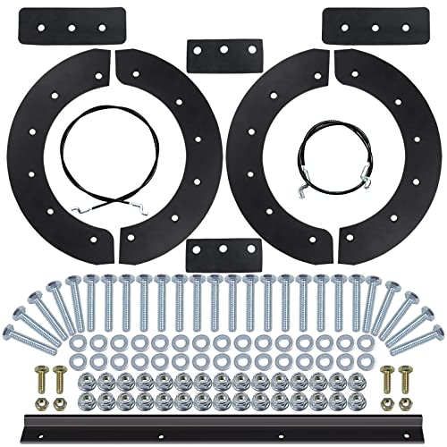 POSFLAG 302565MA Auger Blade with 55323MA Scraper Blade Replaces 302565, 335992MA, 723006, 723675, 55323, 724453 for Murray 5021R, 5021E, HN421, SN421, MN421, 21-Inch Single Stage Snow Throwers