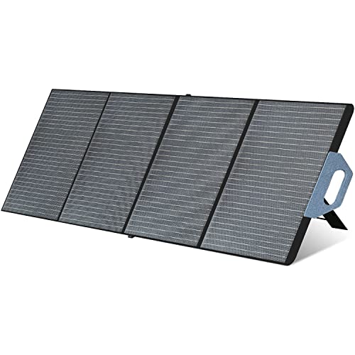 IDEAPLAY 200W Solar Panel Kit for BP200 BP201 BP300 SN2200 Power Station, Solar Generator with Adjustable Kickstand, IP65 Water-Resistant, Foldable Solar Panel for Outdoors RV Camping or Home Use