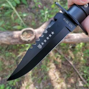 Bundle of Item - EDC Spring Assist Folding Pocket knife - Fixed Blade Knife with Sheath Survival Hunting Knife for Camping Hunting Outdoor