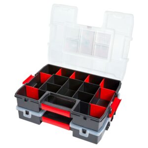 CRAFTSMAN Tool Organizer, 2-Packs with 14-Compartments, Lid Includes Secure Latch (CMST60944M)