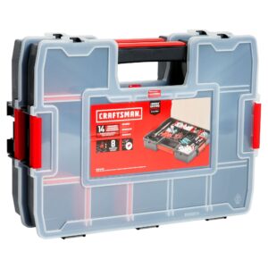 CRAFTSMAN Tool Organizer, 2-Packs with 14-Compartments, Lid Includes Secure Latch (CMST60944M)