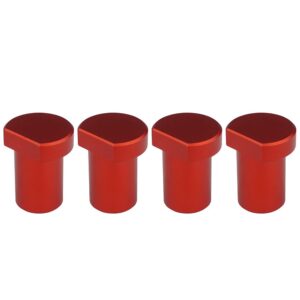 DDWT 4 Pack Aluminum Alloy Bench Dogs Woodworking Clamp for 3/4 Inch (19mm) Dog Hole (Red)