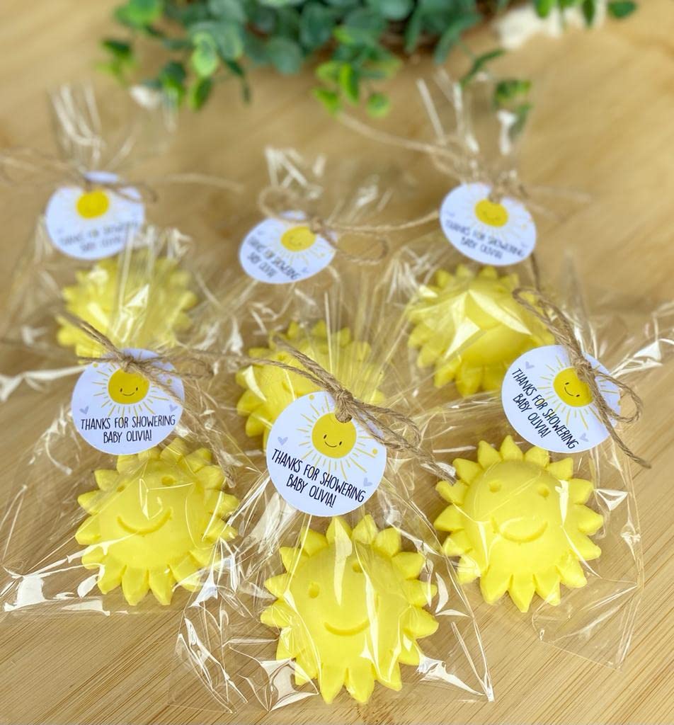 Sun Baby Shower Soaps - You Are My Sunshine Baby Shower Favors, First 1st Trip Around The Sun Birthday Decorations, 1st Birthday Party Gift