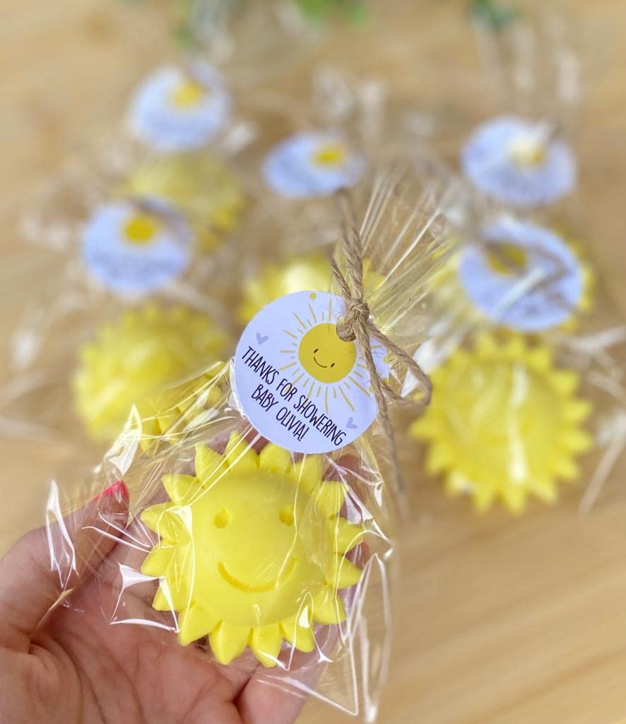 Sun Baby Shower Soaps - You Are My Sunshine Baby Shower Favors, First 1st Trip Around The Sun Birthday Decorations, 1st Birthday Party Gift