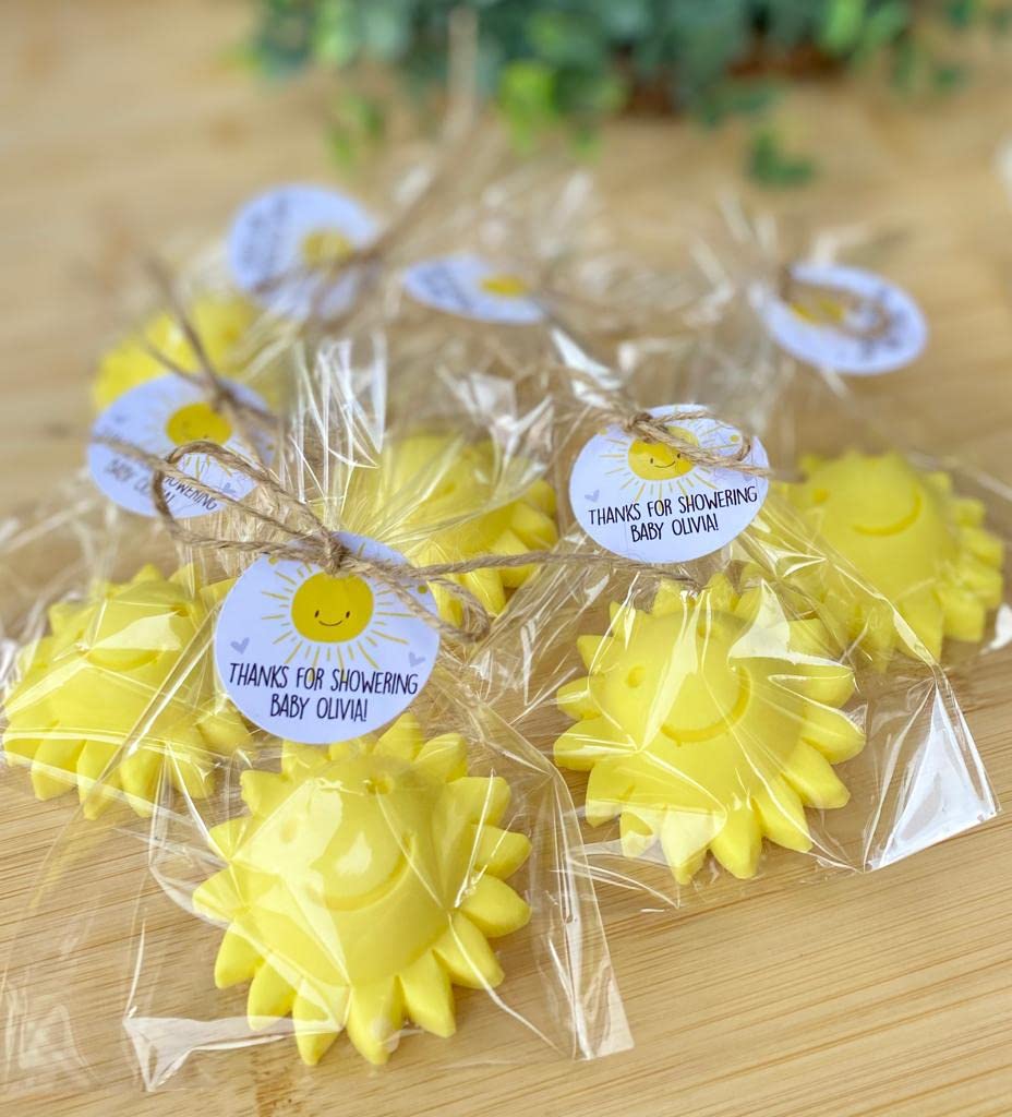 Sun Baby Shower Soaps - You Are My Sunshine Baby Shower Favors, First 1st Trip Around The Sun Birthday Decorations, 1st Birthday Party Gift