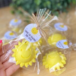 Sun Baby Shower Soaps - You Are My Sunshine Baby Shower Favors, First 1st Trip Around The Sun Birthday Decorations, 1st Birthday Party Gift