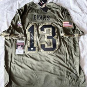 TAMPA BAY BUCCANEERS MIKE EVANS signed AUTHENTIC NIKE SALUTE SERVICE JERSEY JSA - Autographed NFL Jerseys