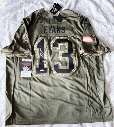 TAMPA BAY BUCCANEERS MIKE EVANS signed AUTHENTIC NIKE SALUTE SERVICE JERSEY JSA - Autographed NFL Jerseys