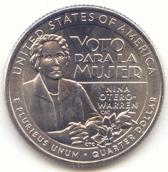 2022 D American Women, Washington Nina Otero-Warren Quarter Uncirculated