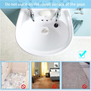 4 Pack Drain Hair Catcher Durable Silicone Hair Stopper Shower Drain Covers with Suction Cup, Shower Drain Hair Catcher Suitable for Bathroom Bathtub and Kitchen