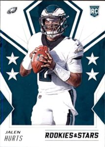 2020 panini rookies and stars #106 jalen hurts philadelphia eagles nfl football card (rc - rookie card) nm-mt