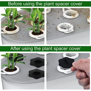 AIEX Plant Spacer Kit, 25pcs Plant Spacer Compatible with Aerogarden Spacers Plant Deck Opening for Indoor Hydroponic Growing Systems (Black)