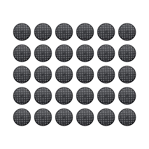 Meprotal 30pcs Flower Pot Hole Mesh Pad Plastic Bonsai Bottom Grid Mat Mesh Hole Screens Prevent Soil Loss (1.7Inch)