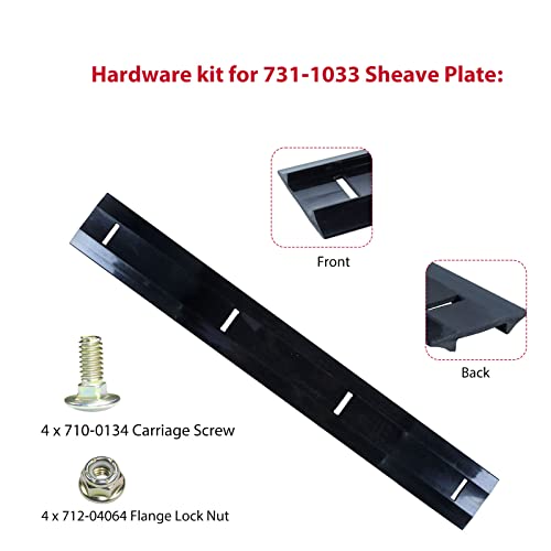 GELASKA 753-04472 Auger Kit with 731-1033 Shave Plate 954-0101A Belt Replaces 753-04472, 735-04033, 753-04032 for Troy-Bilt 210, 521, 721, 2100, 5521 Squall 21" Snow Throwers