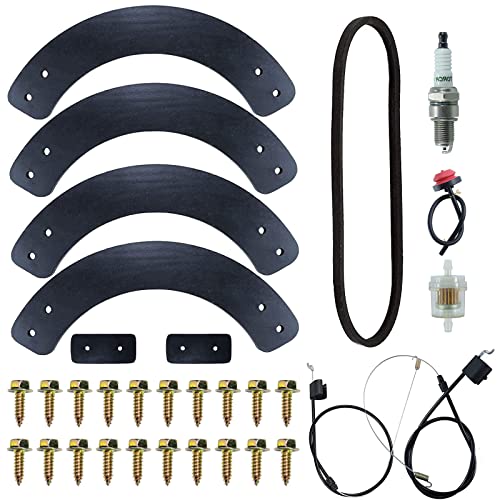 BOSFLAG 753-04472 Auger Kit with 954-0101A V-Belt 946-04091 Cable 946-04237 Cable Replaces MTD 735-04032, 735-04033, 731-0778, 731-0812 for White Outdoor SB221, SB521, SB721, Squall 21" Snow Throwers