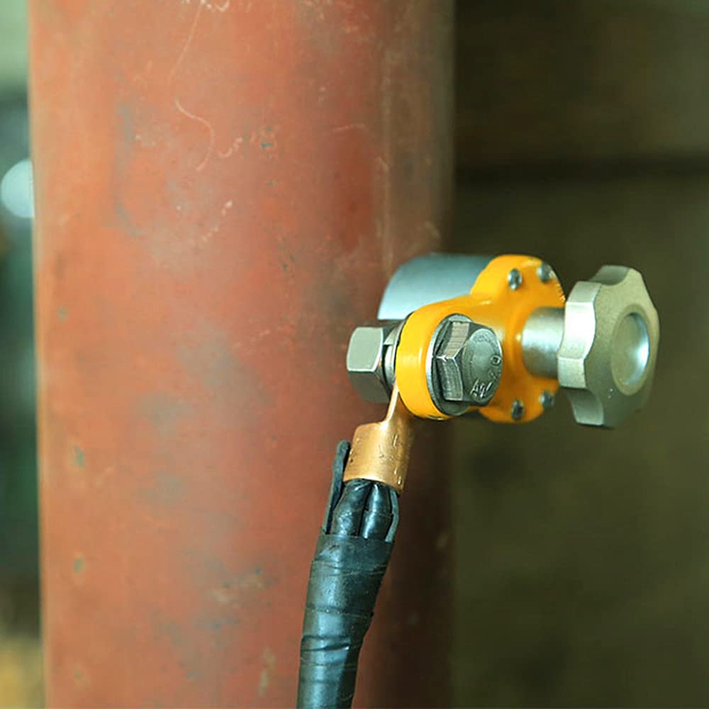 600A Magnetic Welding Ground Clamp, Switchable Magnet Welding Holder, Grounding Magnetic Connector Earth Switch for Welding Fixed