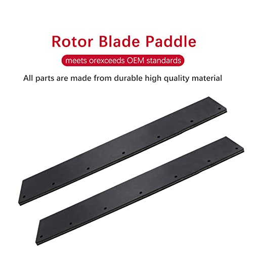 GELASKA 23-3730 Rotor Blade Paddles with 23-3170 Scraper Bar for Toro S-200, S-620, S200, S620 and Snow Master 20 Snowblowers