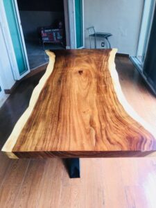 live edge dining table 6-8 people