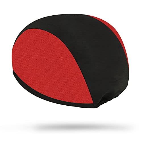 JHTii Flame Resistant Welders Cap, Welding Cap, Welding Hat, Hard Hat Liner Black Red