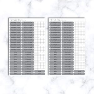 Essentials Calendar Planner and Journaling Stickers, Black and White Starter Kit for Journals and Planners, 12 Sheets, 1361 Stickers Per Pack