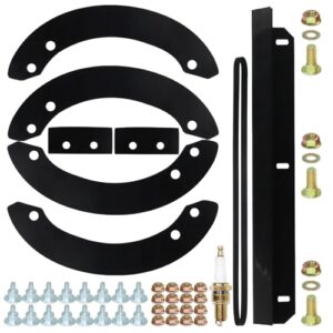 gelaska hs520 paddles 06720-v10-030 auger rubber with 76322-v10-020 scraper blade 22431-v10-013 belt and hardware kit for honda hs520, hs520a, hs520k1, hs720,hs720aa, hs720ama, hs720asa snowblowers