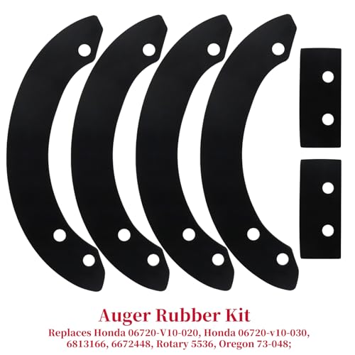 GELASKA HS520 Paddles 06720-V10-030 Auger Rubber with 76322-V10-020 Scraper Blade 22431-V10-013 Belt and Hardware kit for Honda HS520, HS520A, HS520K1, HS720,HS720AA, HS720AMA, HS720ASA Snowblowers