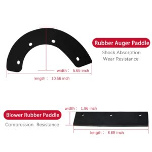 GELASKA HS521 Auger Rubber Replaces 72523-747-010, 72523-747-000, 72522-747-010, 72522-747-000, 72521-747-000 with 76322-747-000, 76322-747-A10 Scraper Blade for Honda HS521, HS521K1, HS621 Snowblower