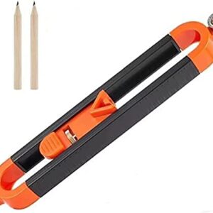 Precise Contour Scribe Tool Woodworking - With Lock For Pencil,Upgrade Measuring Tools, Ultimate Scribing Tool Suitable For Woodworking Finish Carpenter Professional Joiner