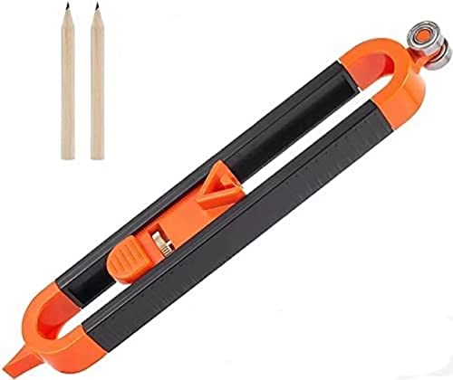 Precise Contour Scribe Tool Woodworking - With Lock For Pencil,Upgrade Measuring Tools, Ultimate Scribing Tool Suitable For Woodworking Finish Carpenter Professional Joiner