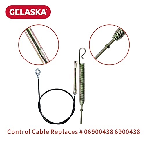 GELASKA 2 Pack 06900438 Control Cable Replaces Ariens 06900438 for Ariens Compact 22, Compact 24, SNO-Tek 24, SNO-Tek 28, SNO-Tek 24, Compact 24, AMP 24 Snowblowers