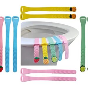 10PCS Toilet Seat Lifter Handle,Toilet Lid Lifter,Toilet Seat Cover Lifer,Toilet Seat Holder Lift Tools,Bathroom Toilet Accessories for Home,Office,Hotel.Make Your Life More Hygienic.XIWUMOER